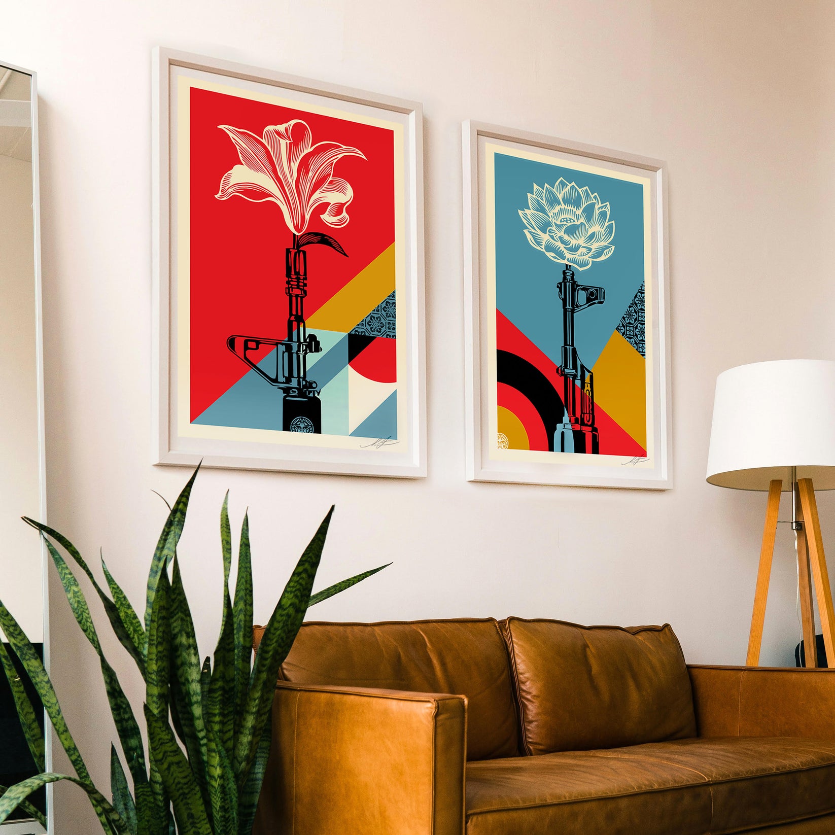 AK-47 Lotus and AR-15 Lily Offset Set – OBEY GIANT