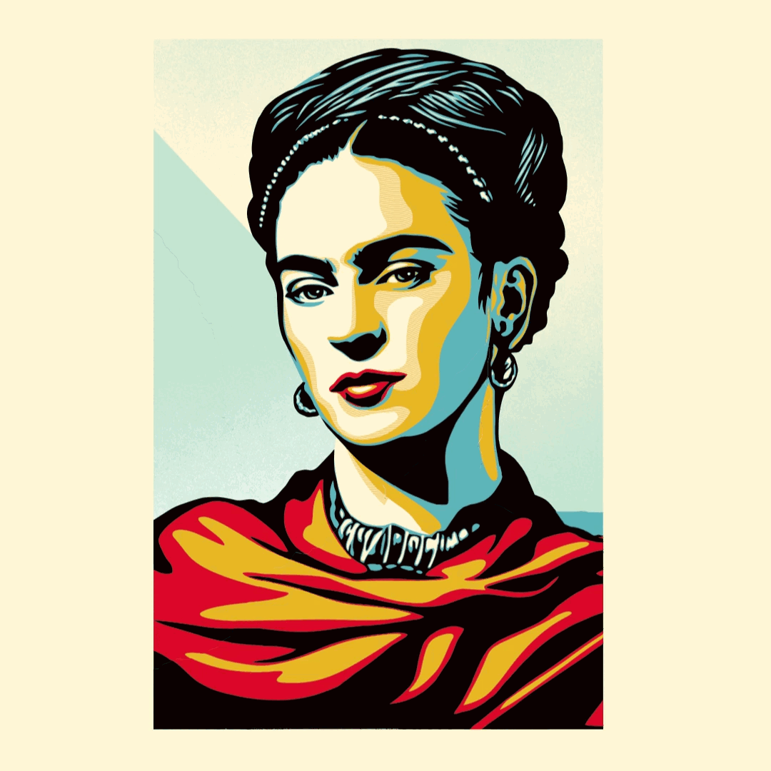 The Woman Who Defeated Pain (Frida Kahlo) Offset Lithograph – OBEY GIANT